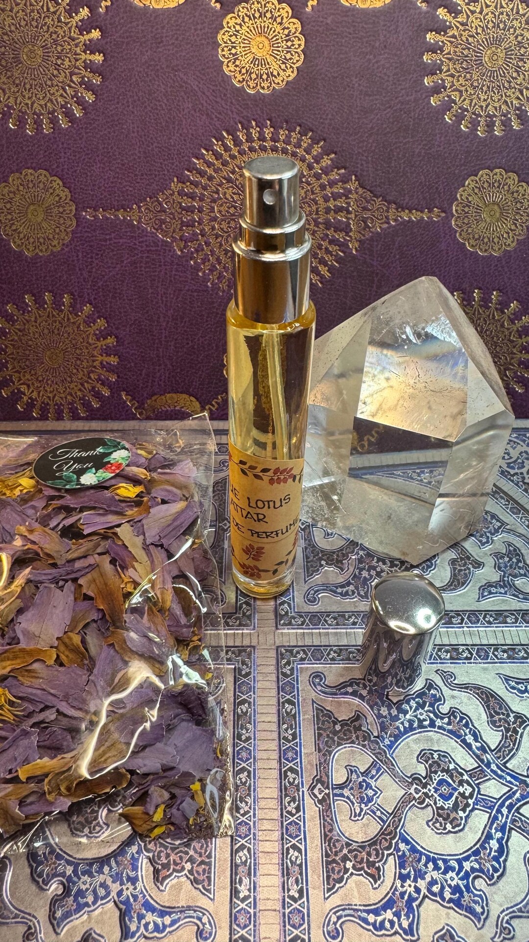 Blue Lotus Attar Eau De Perfume 100% Natural Origin. - Etsy