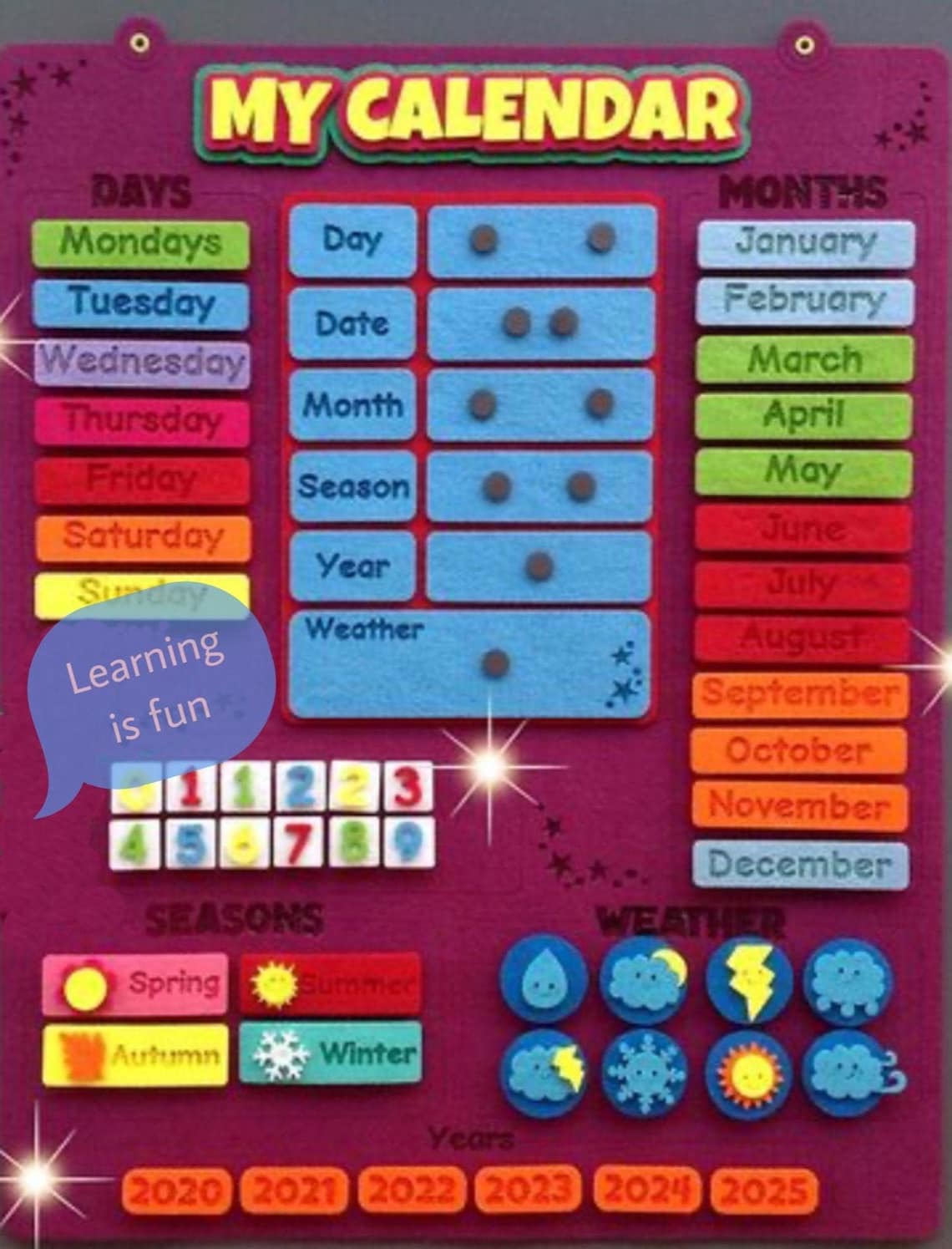 Fun daily schedule calendar-s for kids - volfruby