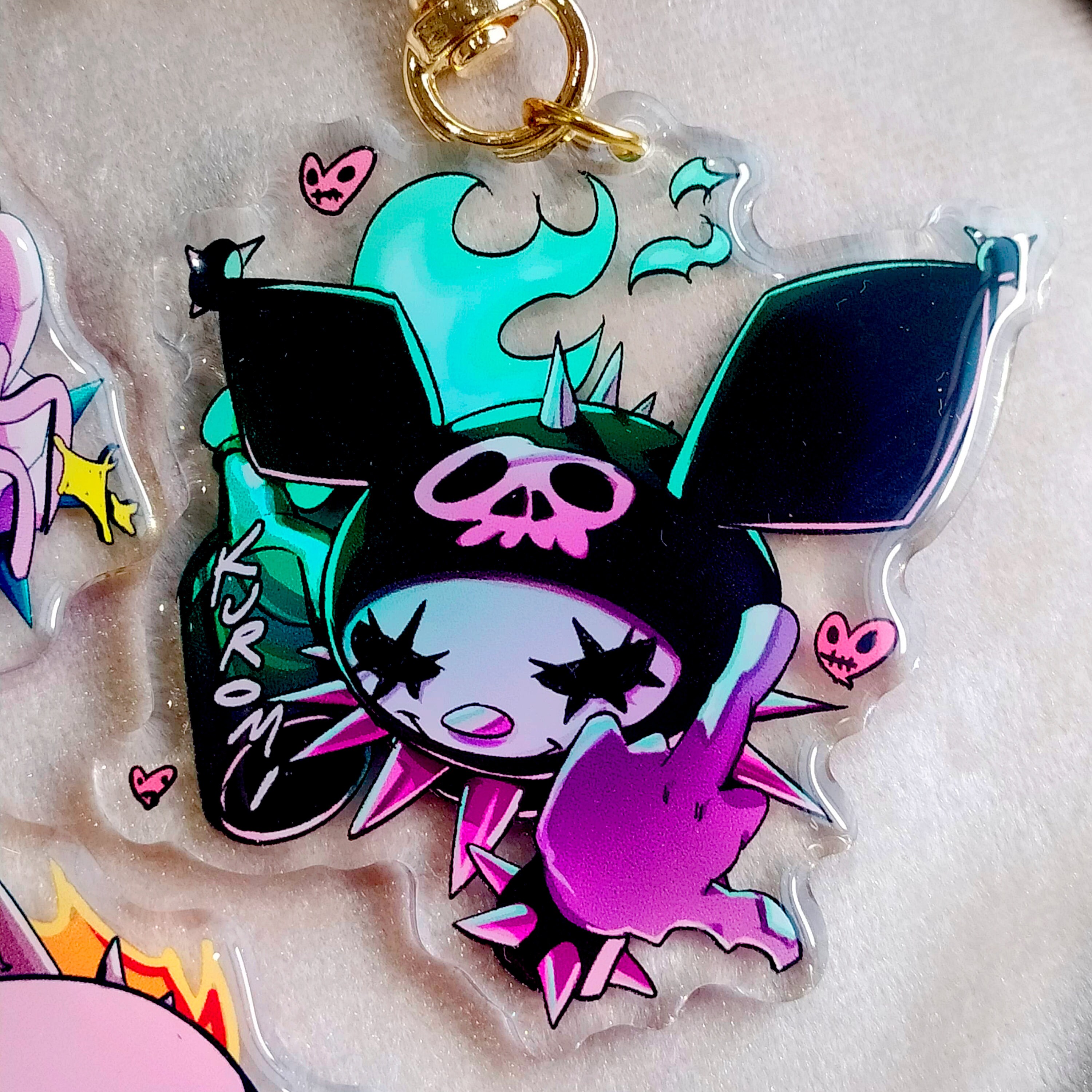 Sailor Moon Y Kuromi Punk Llaveros Anime Charm - Etsy