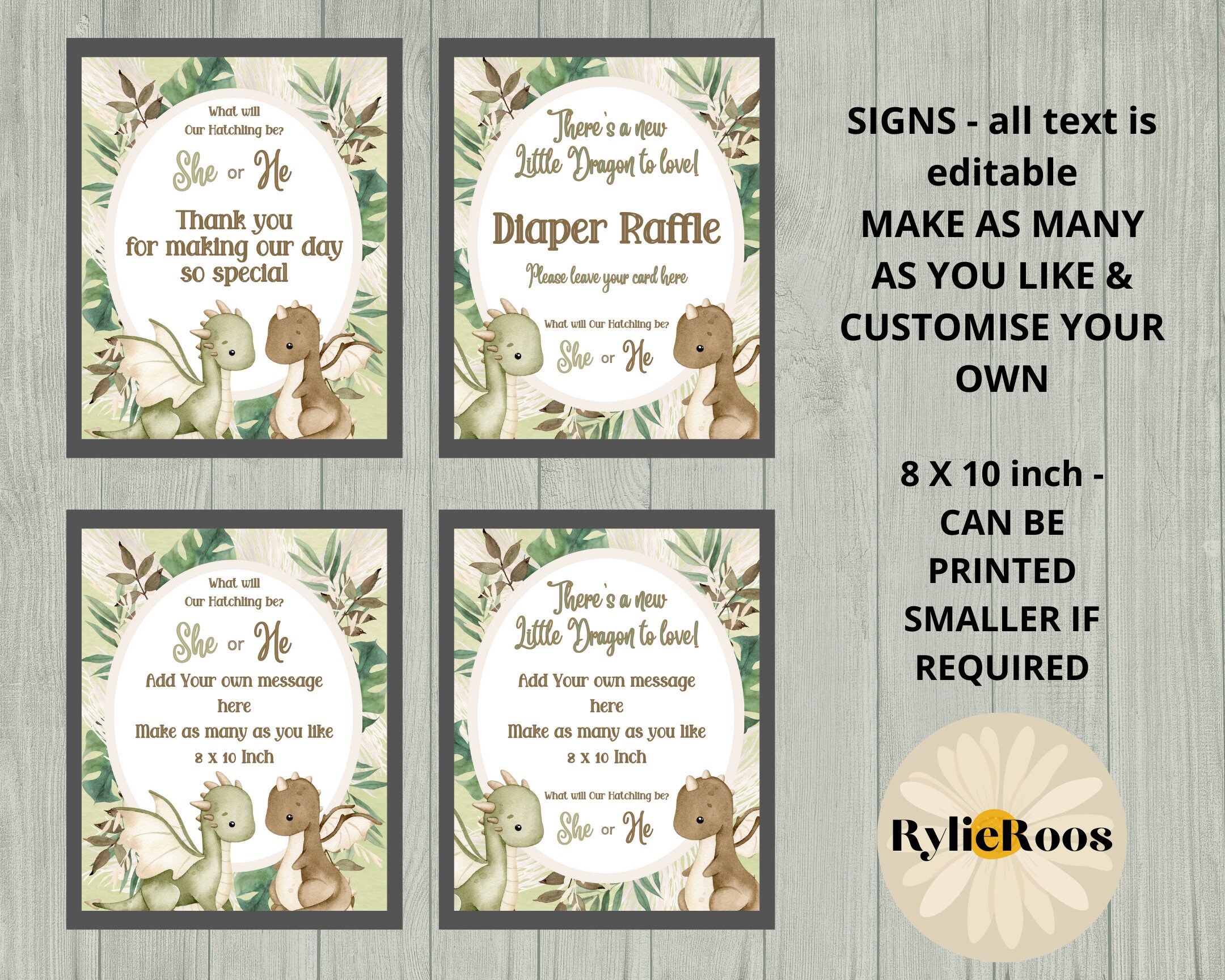 Dragon Gender Reveal Bundle Dragon Gender Reveal Decor - Etsy Australia