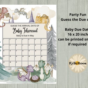 Mythical Dragon Baby Shower Bundle, Dragon Baby Shower Decor, Dragon ...