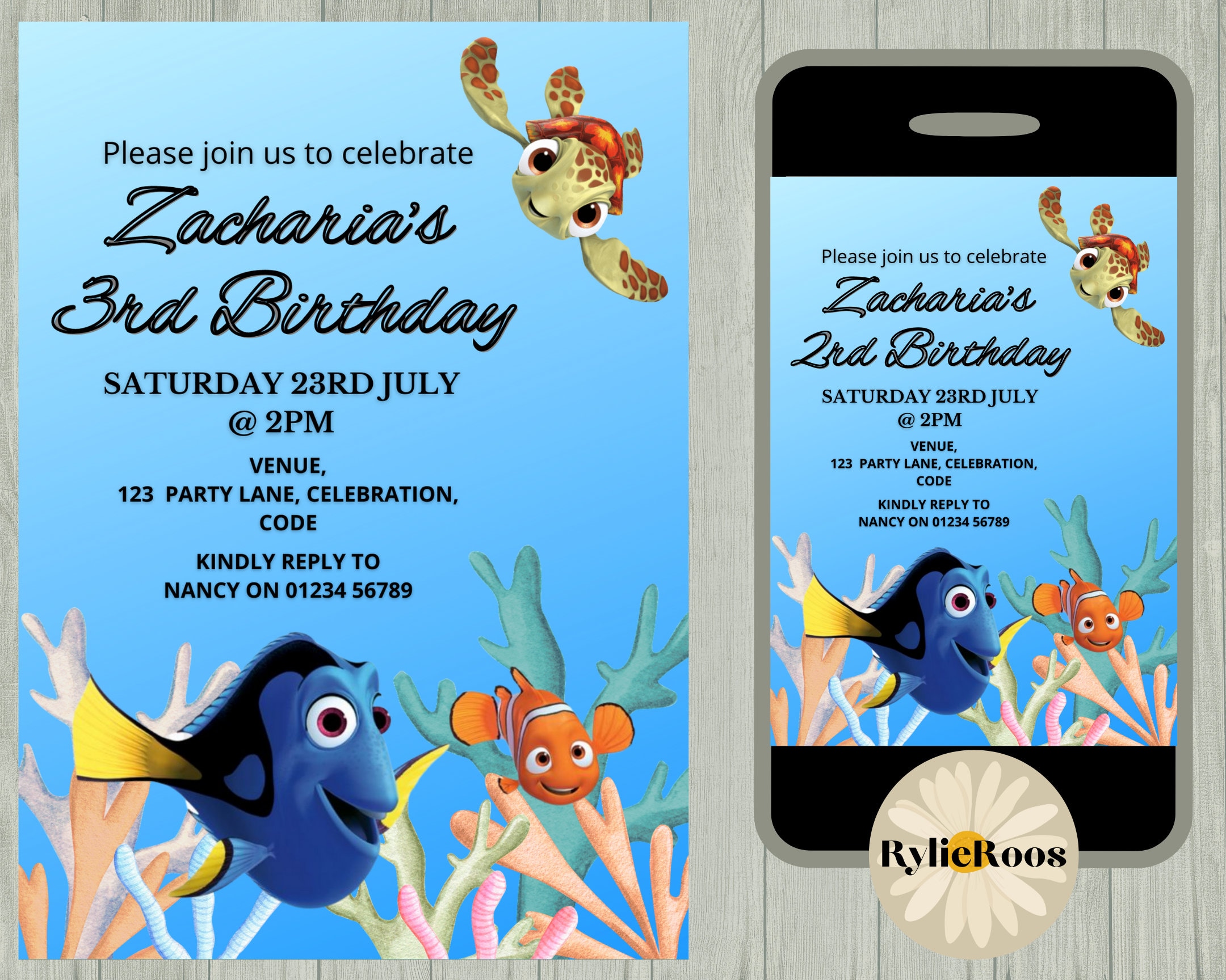 Crush Finding Nemo Templates