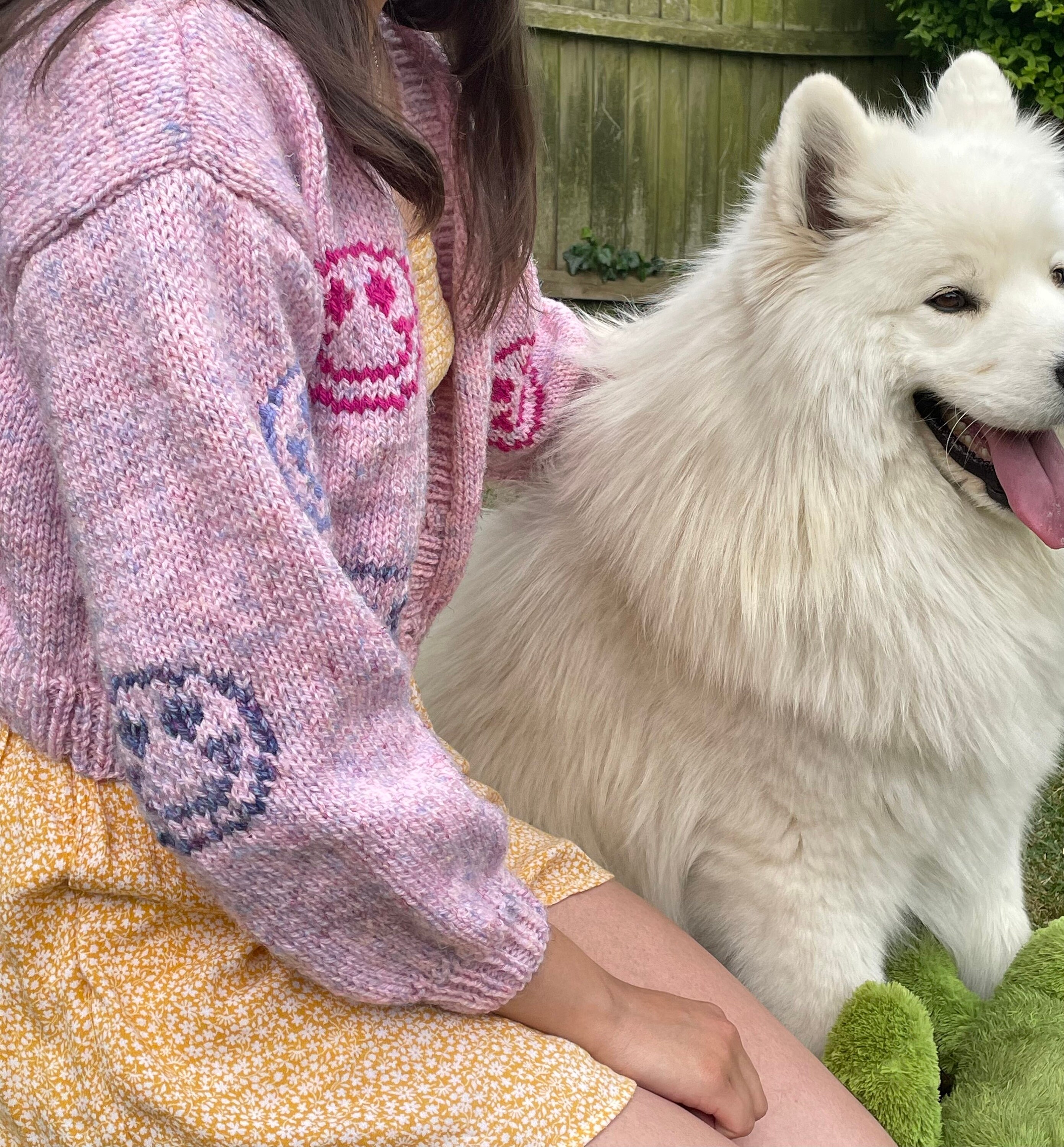 Smiley Face Cardigan - Etsy