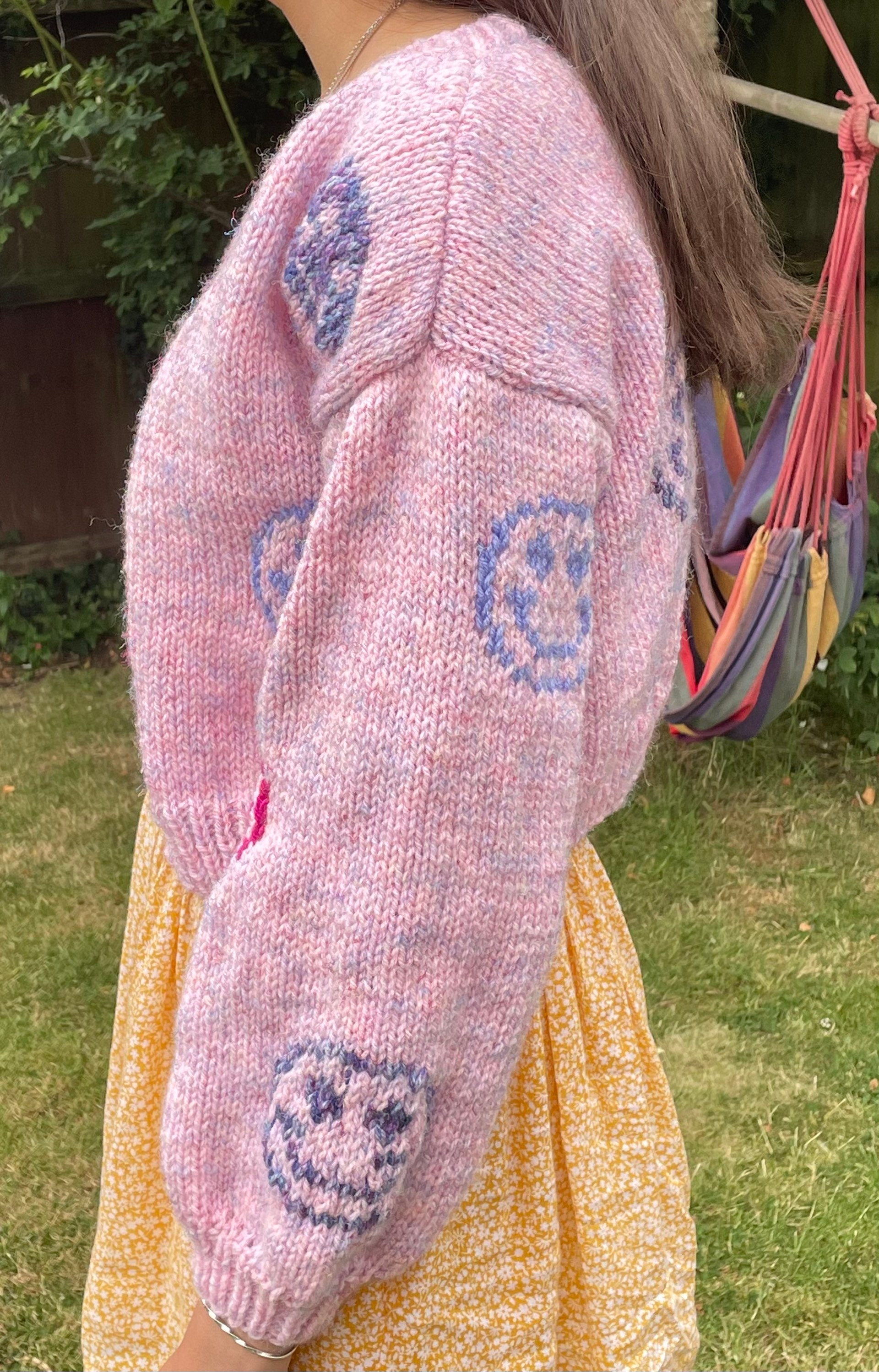 Smiley Face Cardigan - Etsy