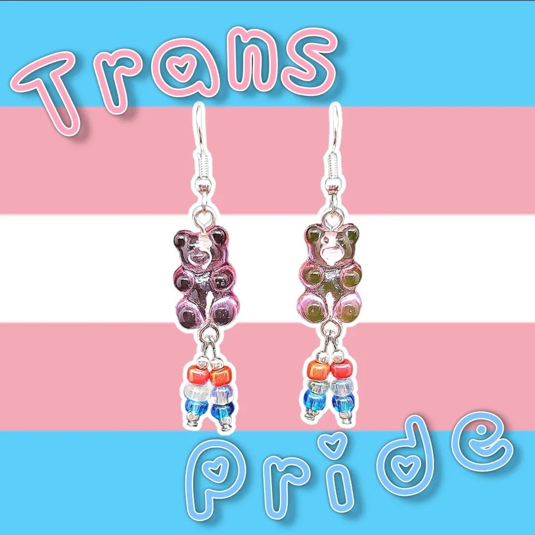 Pride Gummy Bears Trans Flag - Etsy