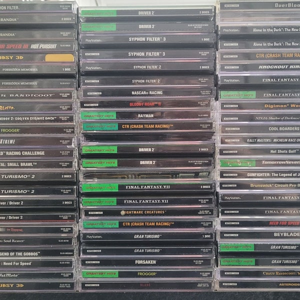 Playstation 1 Games - Etsy