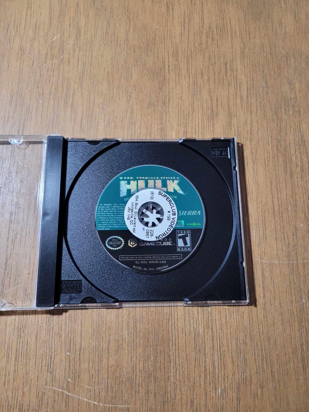 The Incredible Hulk : Ultimate Destruction Nintendo Gamecube disc Only ...