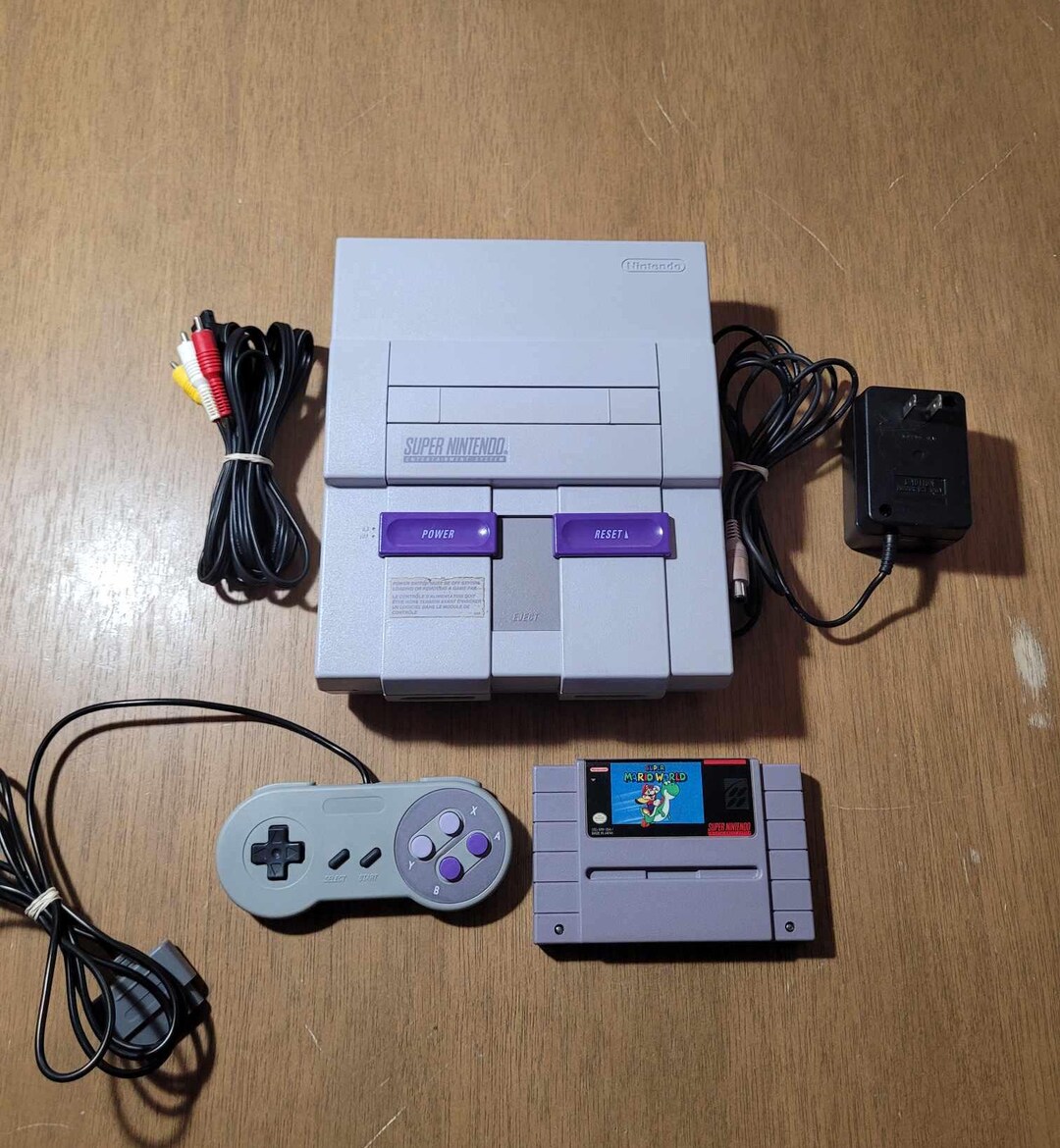 Super Nintendo Console Super Mario World Controller Cables tested ...