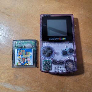 Atomic Purple Game Boy Color Console Super Mario Bros Deluxe tested ...