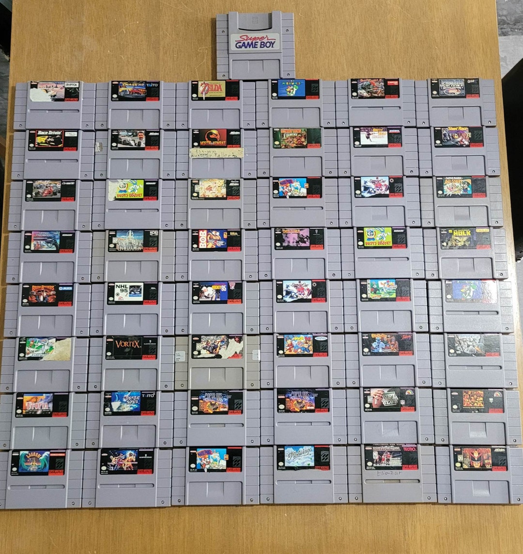 Super Nintendo SNES Super NES Games All Authentic & - Etsy