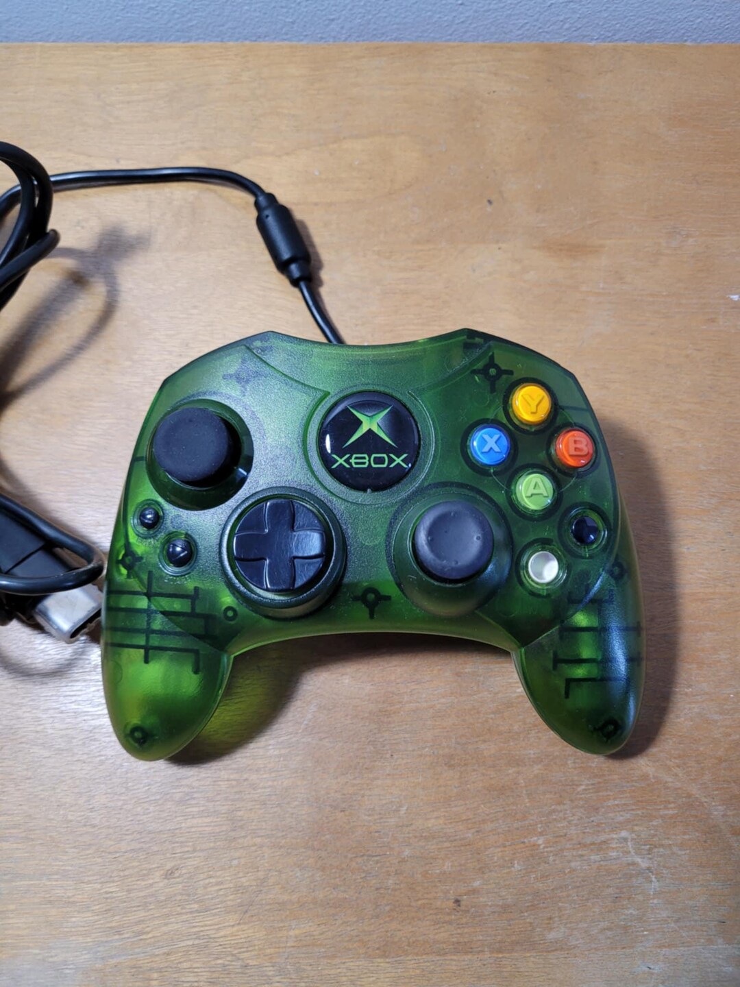 Transparent Green Xbox Original Controller *tested & Authentic* - Etsy