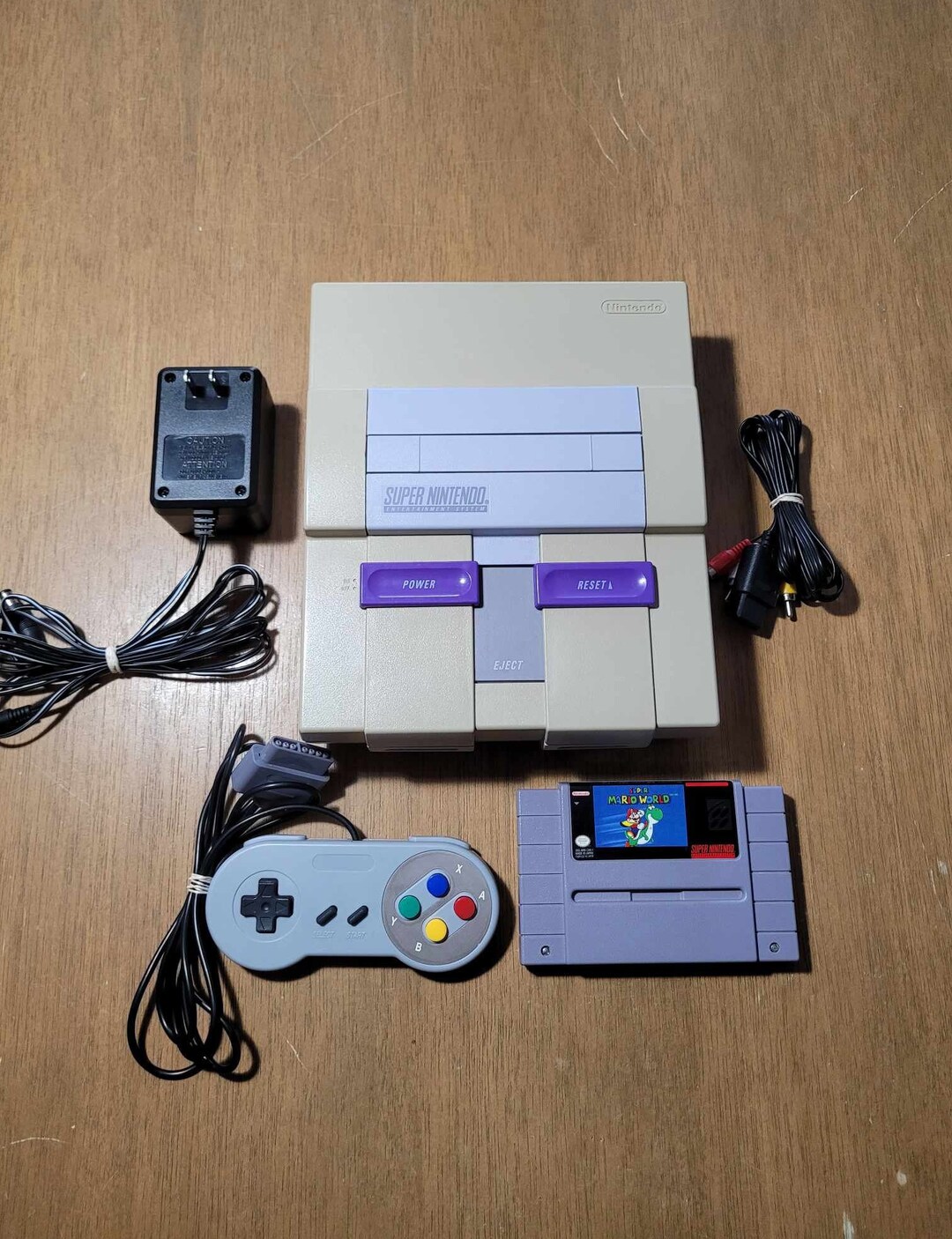 Super Nintendo Console Super Mario World Controller Cables tested ...