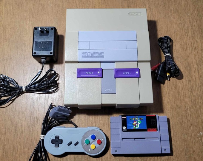 Super Nintendo Console Super Mario World Controller Cables tested ...
