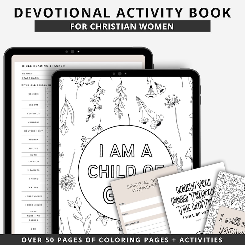 Bible Study & Devotional Coloring Workbook | Bible Journaling | Bible ...