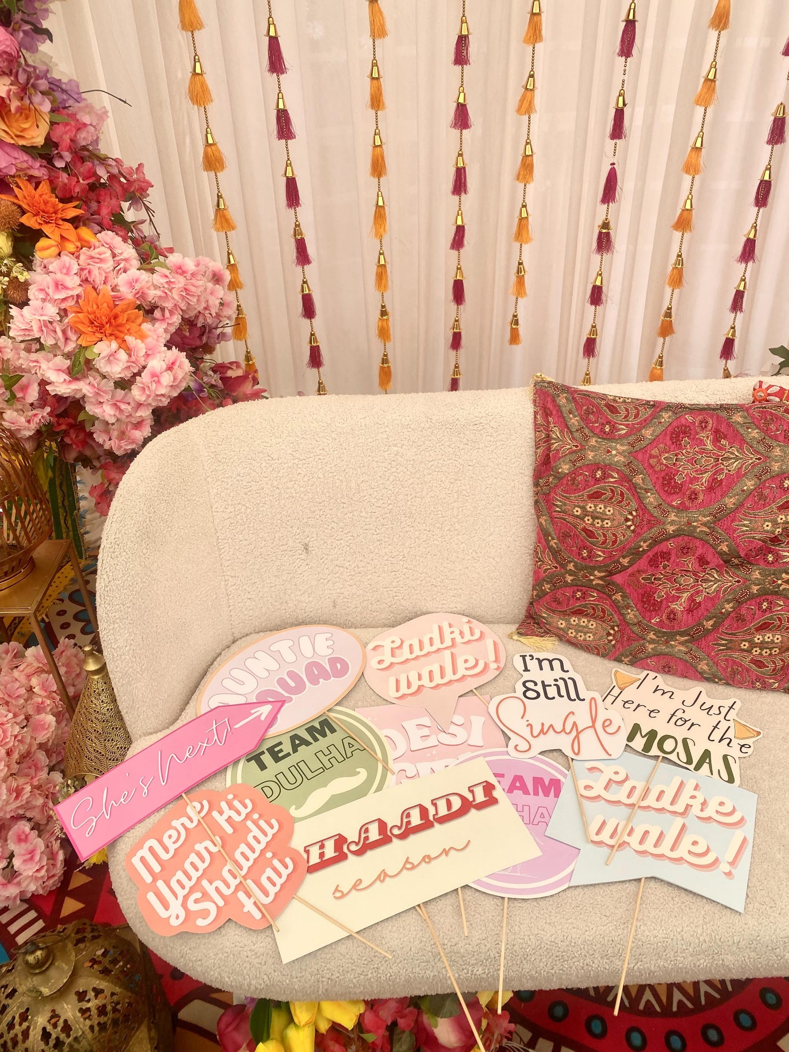 Mehndi Photo Booth Props - Digital Download - Etsy