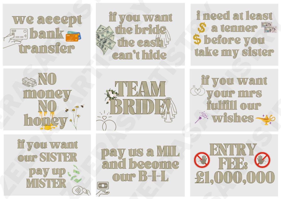 Wedding Gate/ Entrance Signs - Etsy