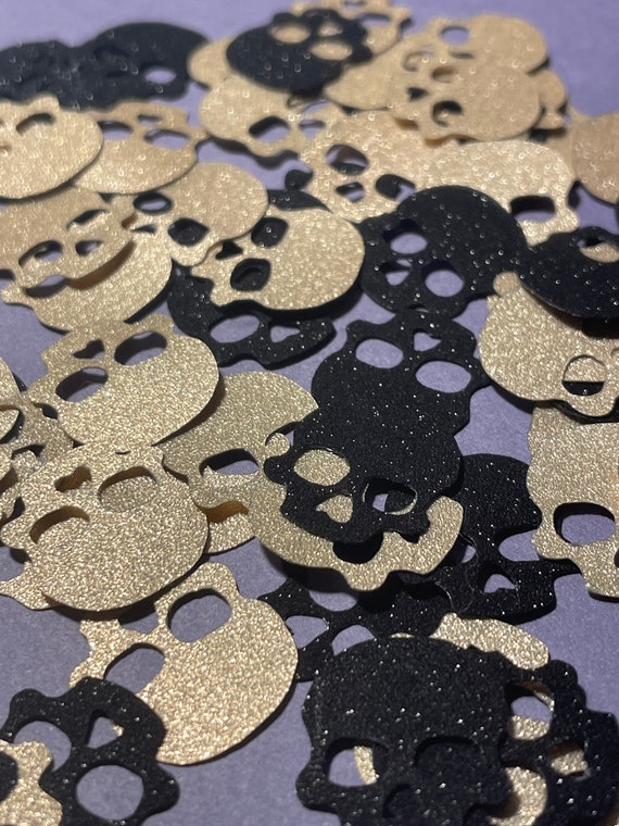 Shimmery Skull Shaped Confetti Multiple Colors FREE - Etsy