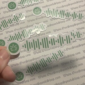 Custom Symbol Scannable Music Code Sticker spotify Only - Etsy