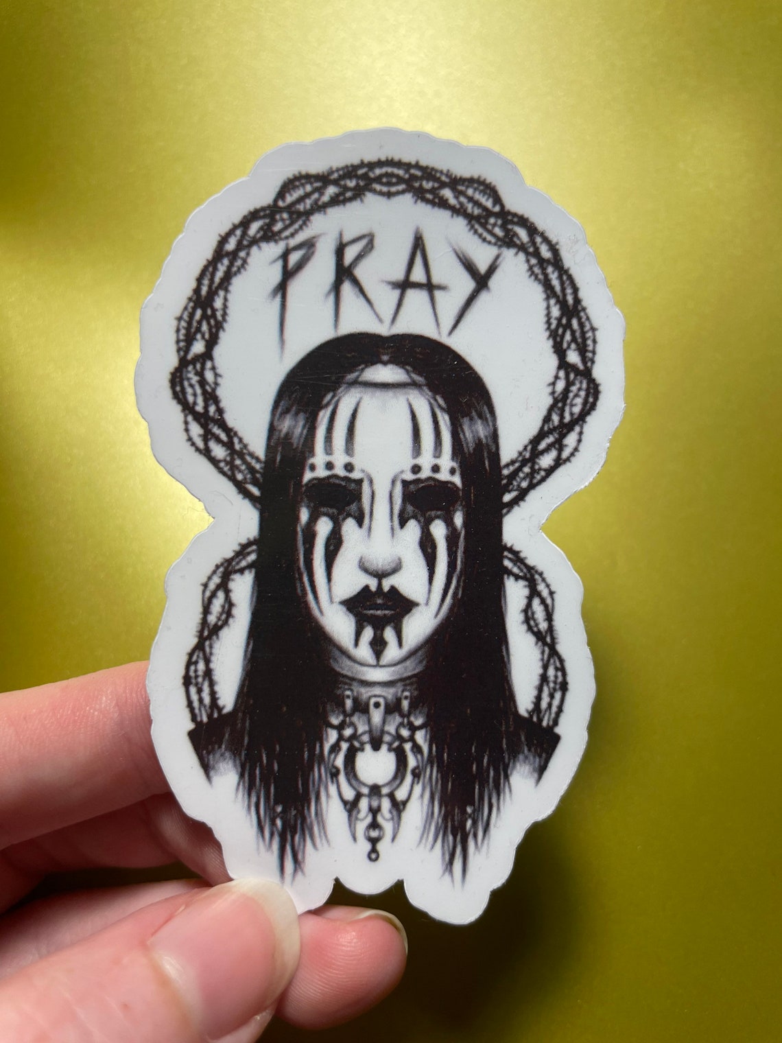 Joey Jordison Pray Sticker - Etsy