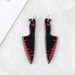 Gothic Horror Hatchet Style Knife Earrings - Etsy