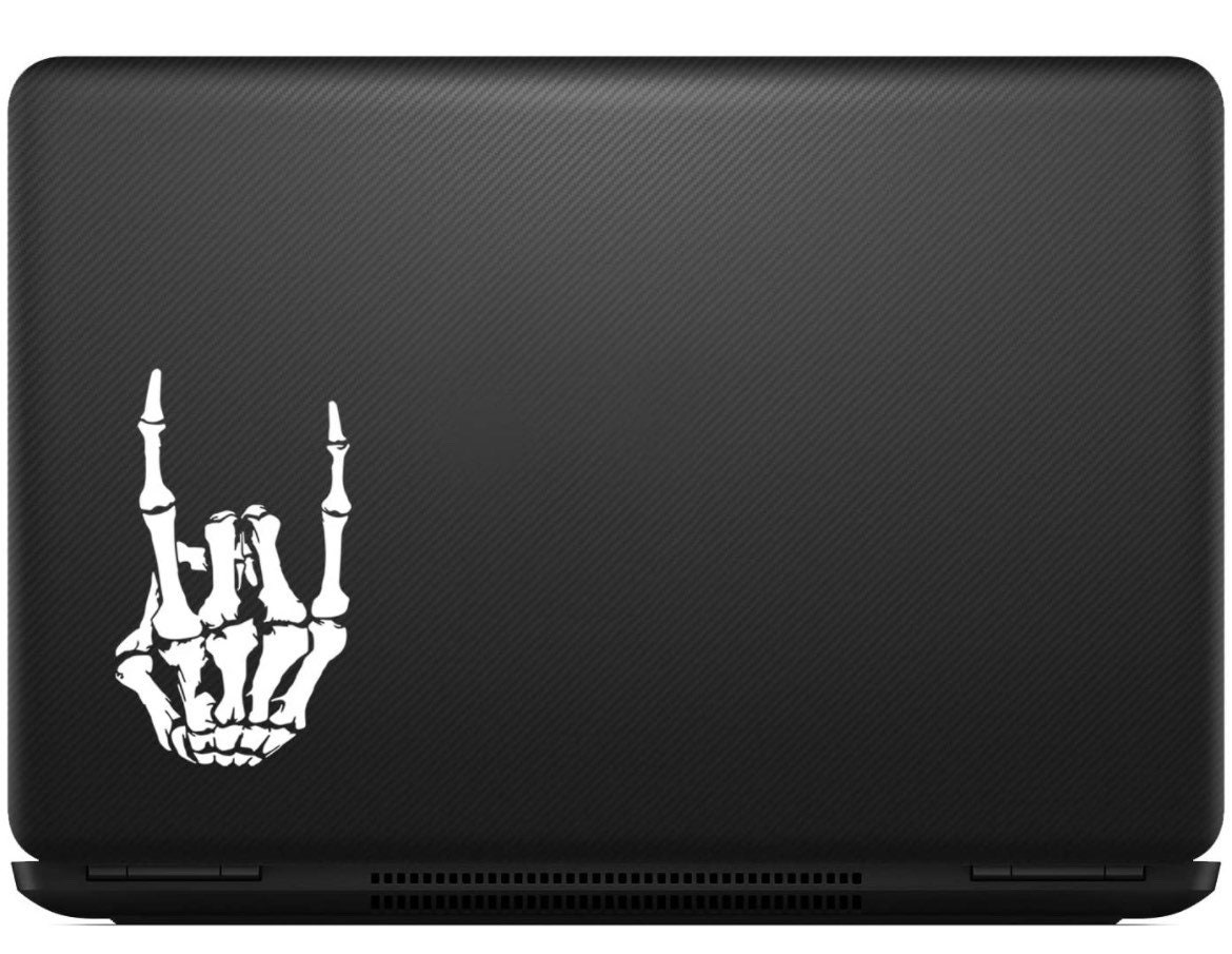 Skeleton Hand Vinyl Car Laptop Decals - Etsy