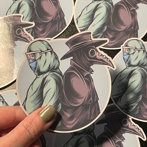 Plague Doctor Decal Plague Doctor Sticker Halloween Decal - Etsy