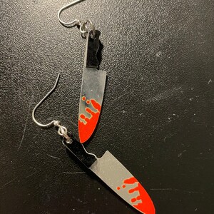 Gothic Horror Hatchet Style Knife Earrings - Etsy