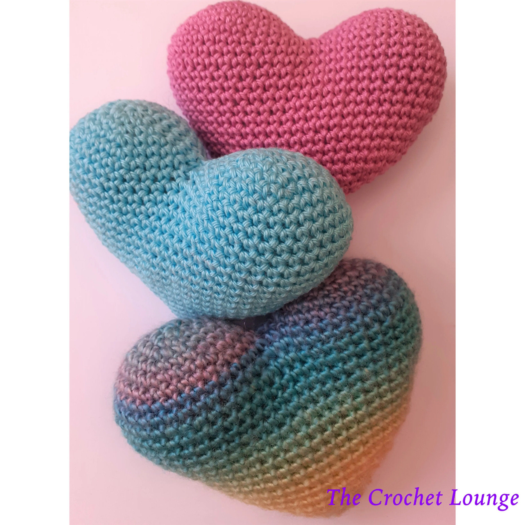 Crochet Love Hearts Downloadable Pdf Pattern a Fun and Easy to Make ...