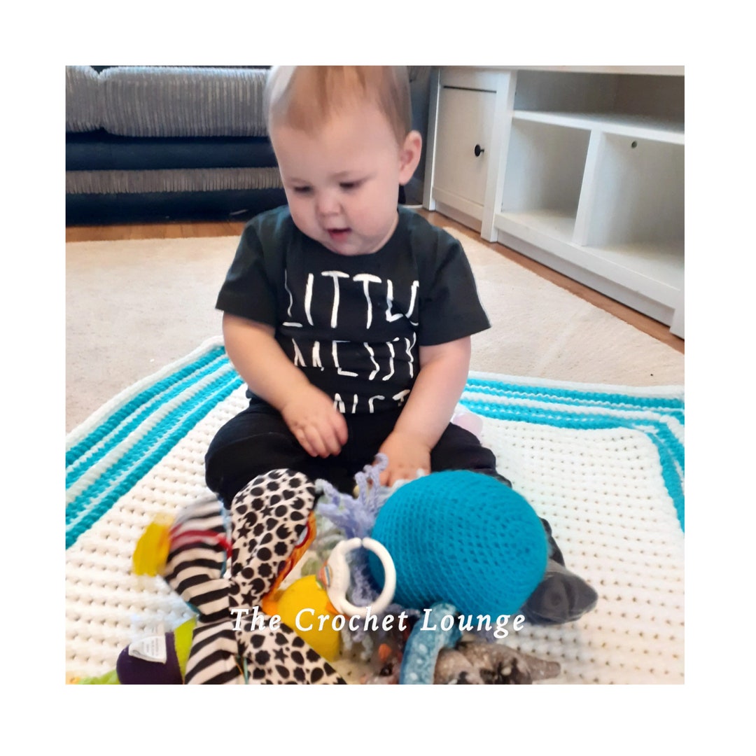 Crochet Baby Play Blanket Pattern: Chunky Yarn (PDF Download) - Etsy