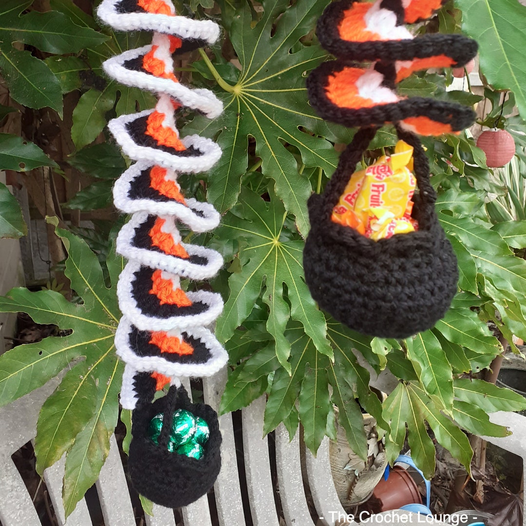 Halloween Crochet Pattern. Halloween Decorations Candy Cauldron Crochet ...
