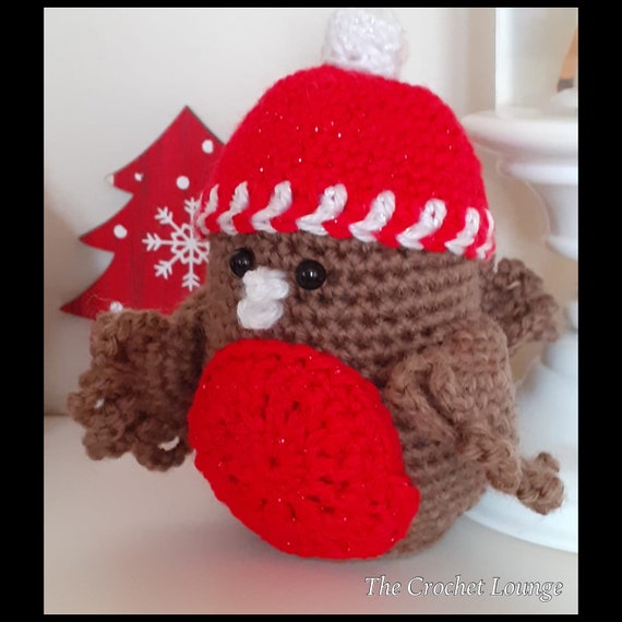 Crochet Christmas Make Crochet Robin Pattern Pdf Ronnie Robin - Etsy