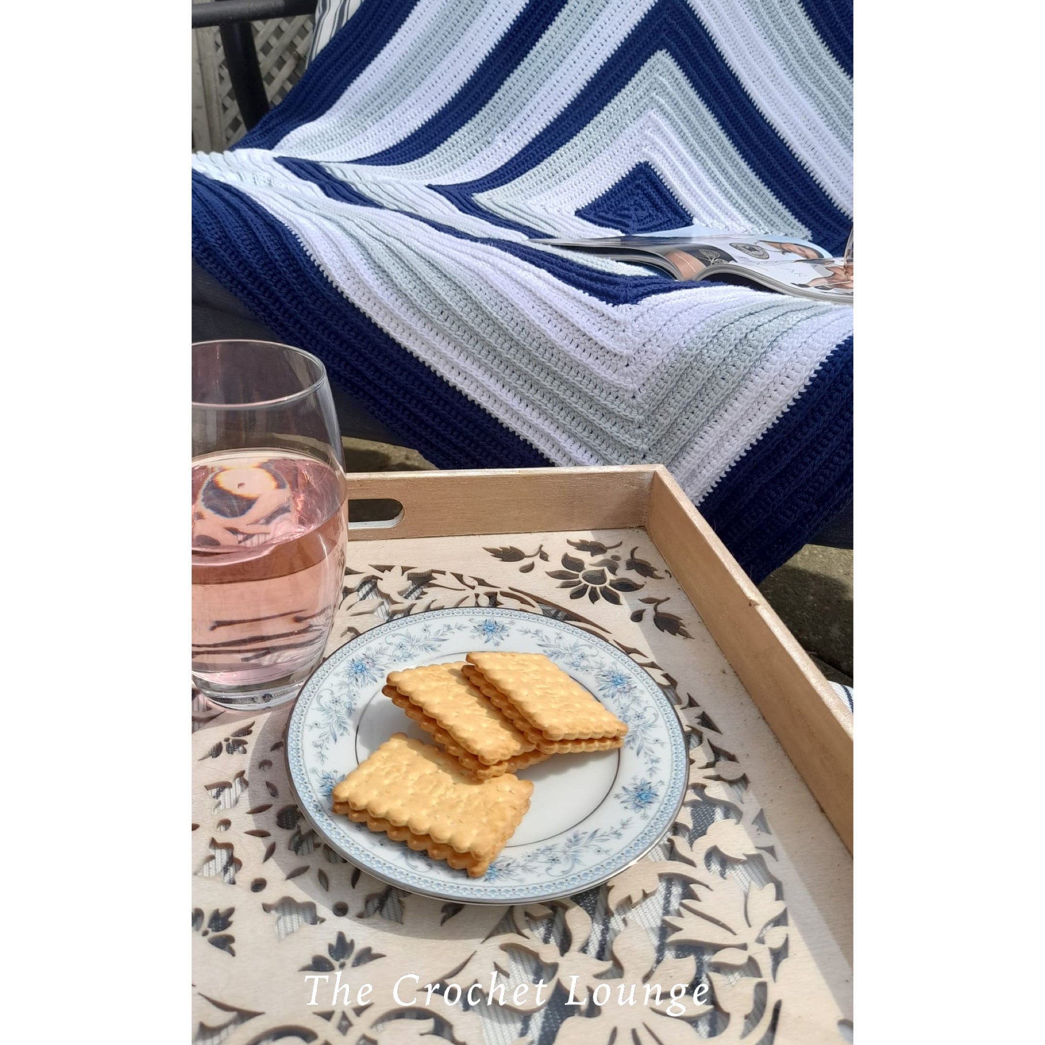 Amalfie Coast Crochet Blanket Pattern: Easy Cotton Blanket (PDF ...