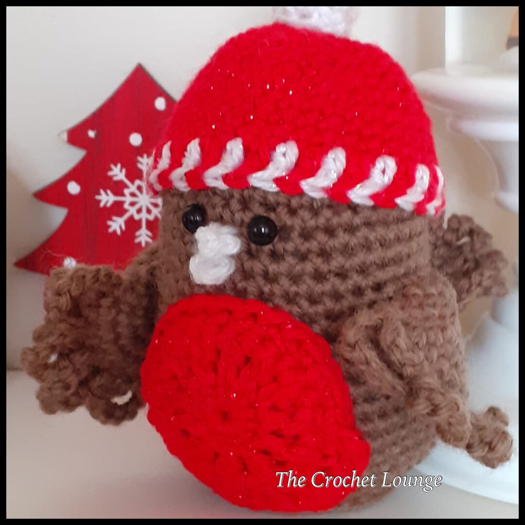 Crochet Christmas Make Crochet Robin Pattern Pdf Ronnie Robin - Etsy
