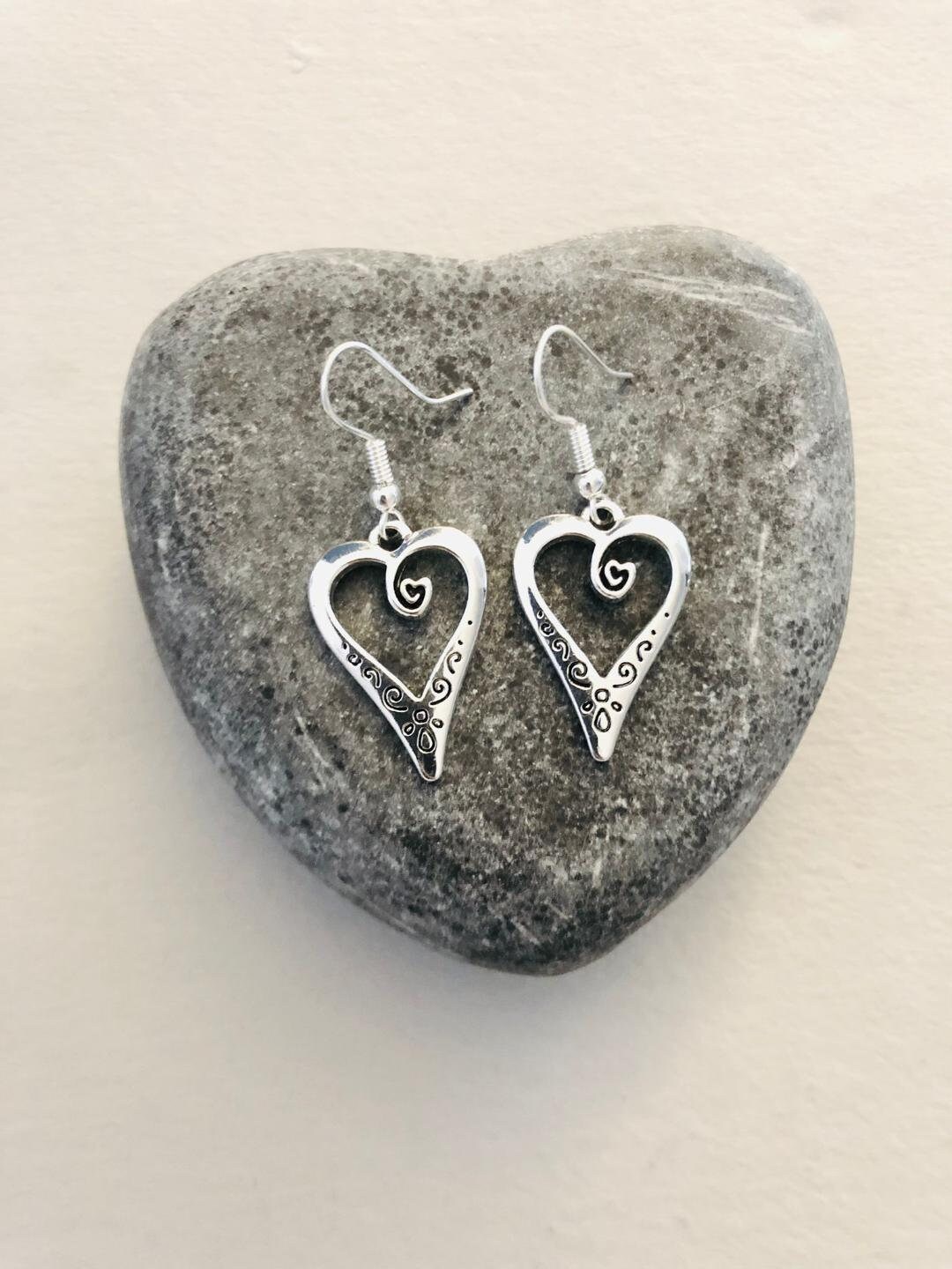 Boho Earrings Silver Earrings Ethnic Earrings Antique - Etsy