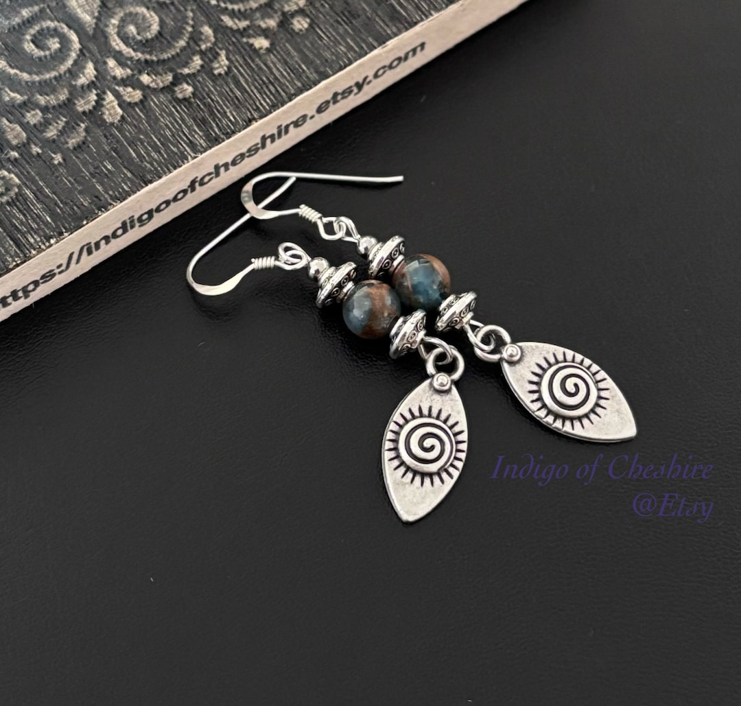 Boho Dangle Earrings, Bohemian Earrings, Ethnic Drop Earrings, Antique ...