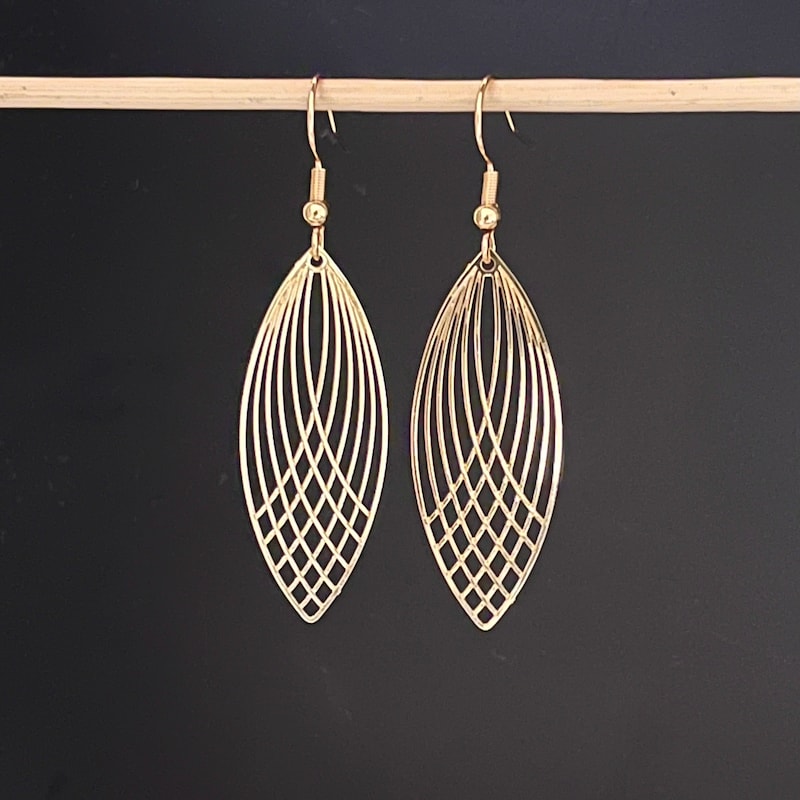 Gold Costume Drop Earrings - Etsy