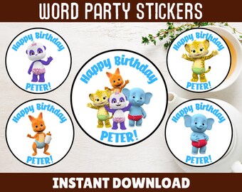 Word Party Birthday Favors - Etsy