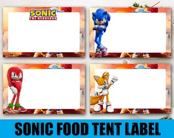 Sonic Tent Food Labels - Etsy