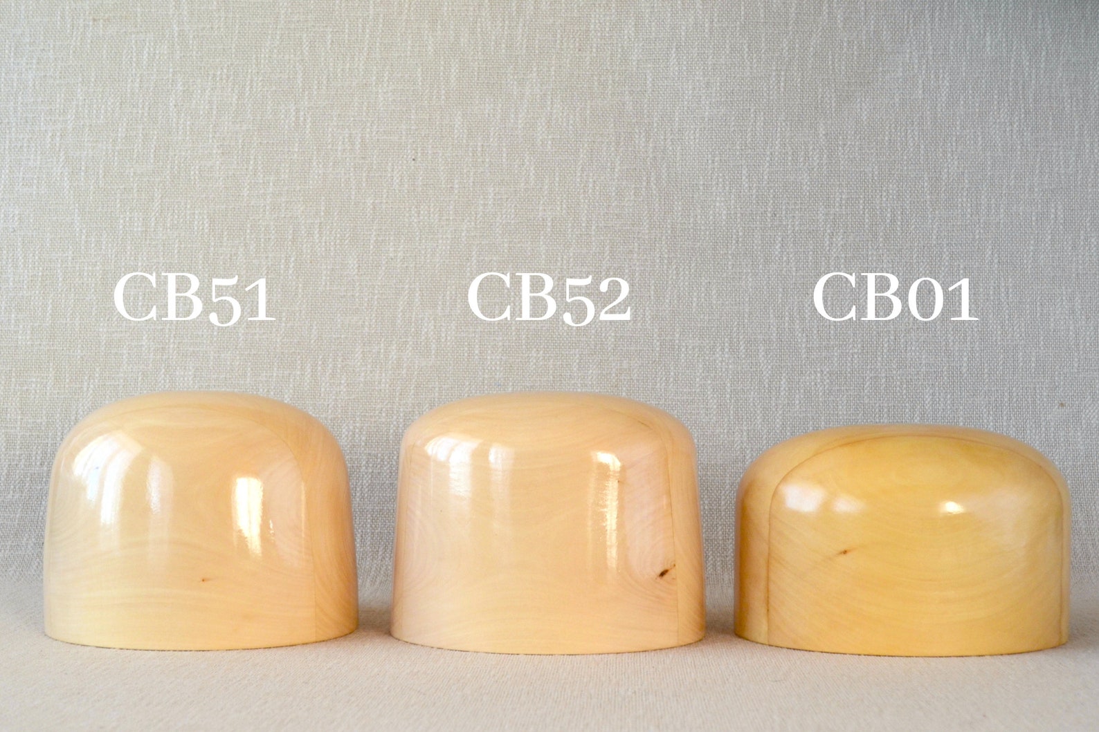Wooden Crown Hat Block - CB01 - Oval Crown Block - Fedora Hat Block ...