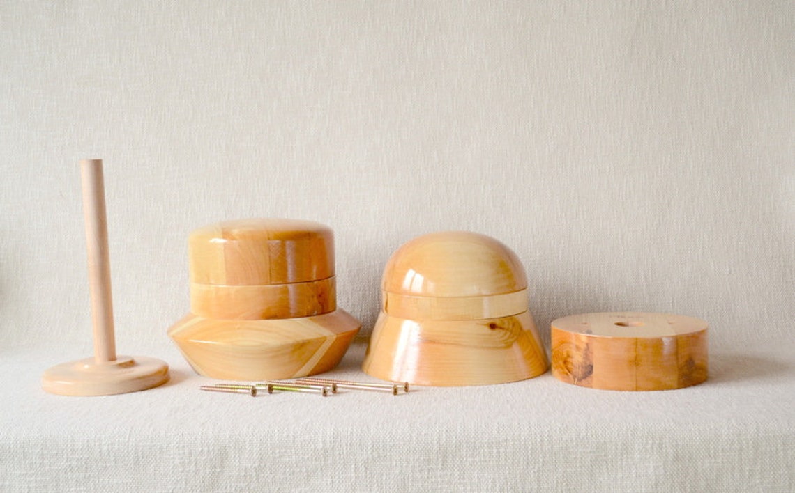 Deluxe Cloche Hat Block Set With Stand 8S Cloche Hat Blocks - Etsy