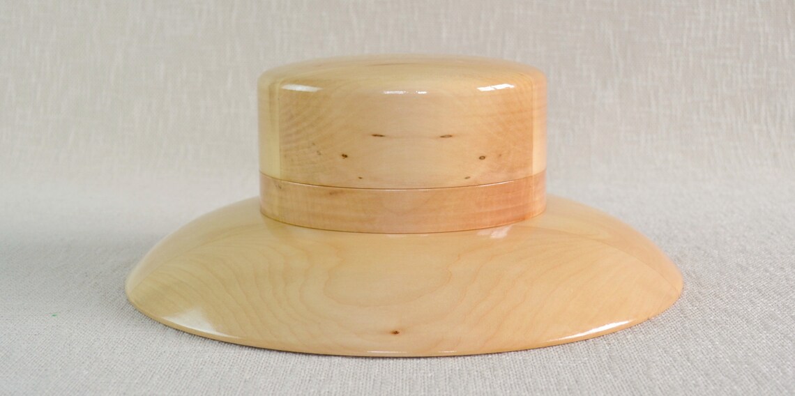 Wooden Hat Block Set With Wide Brim Block Hat Block Set 18F | Etsy