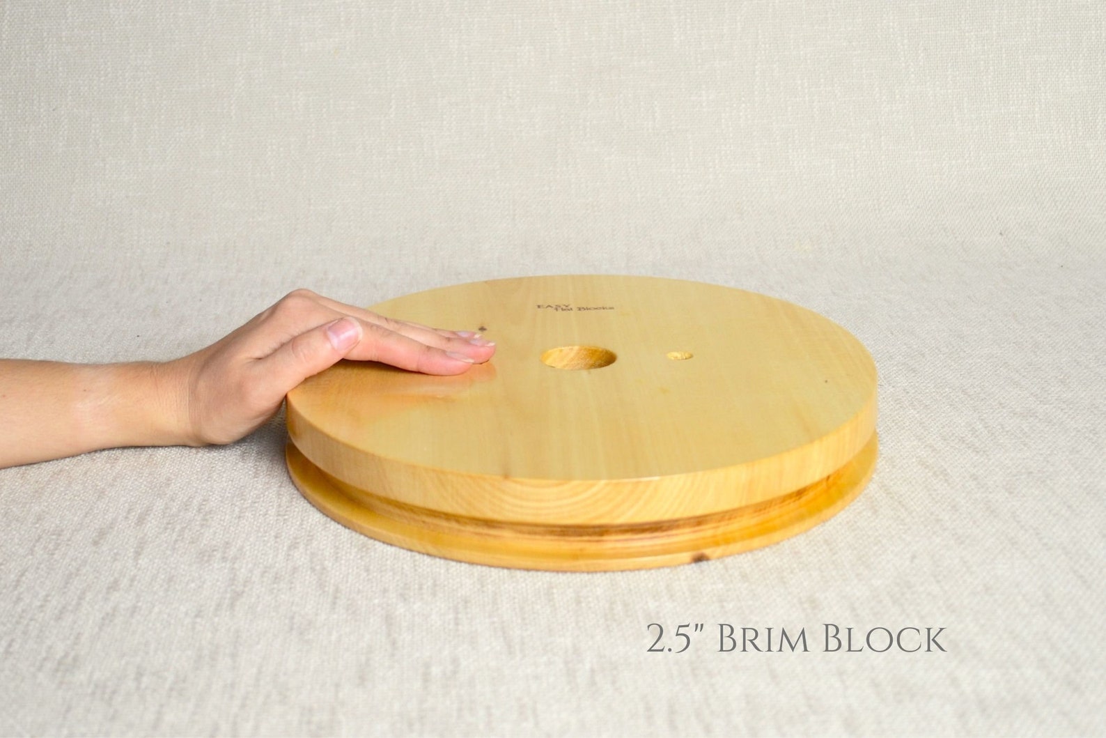 Flat Brim Block BB13 - 3.5" or 2.5" Wide Brim - Boater Brim Block ...