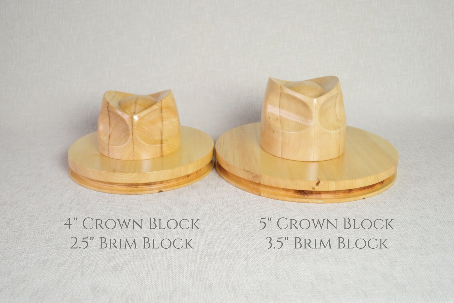 Flat Brim Block BB13 - 3.5" or 2.5" Wide Brim - Boater Brim Block ...