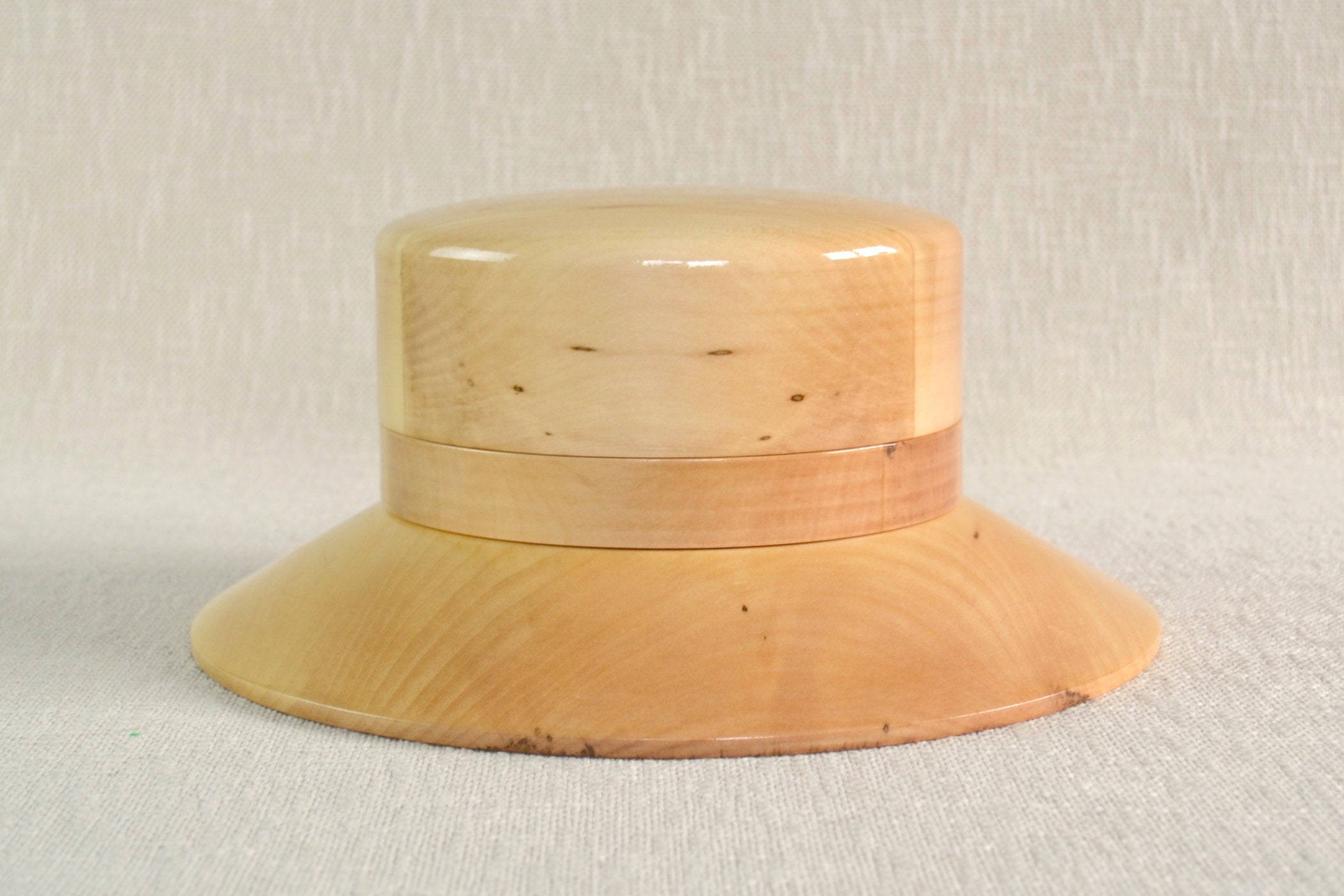 Wooden Hat Block Set With Two-sided Brim Block Hat Block Set - Etsy