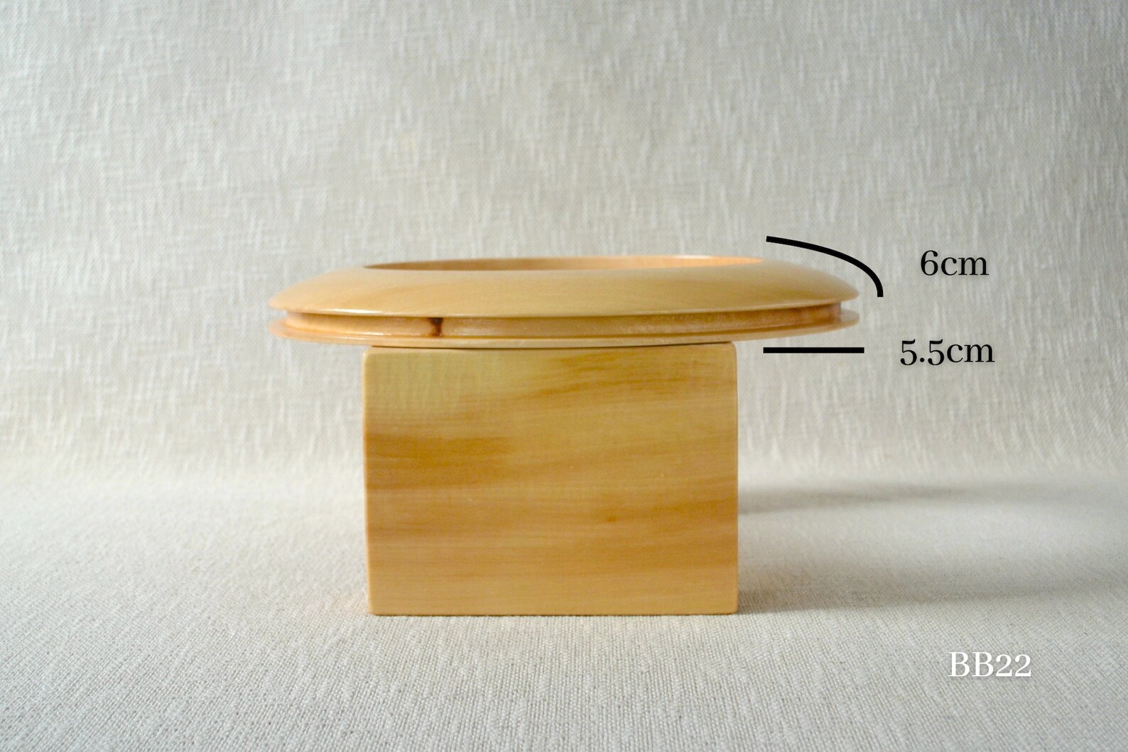 Wooden Hat Block Set With Open Crown Block and Flange Brim Block OV 34 ...