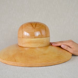 Wooden Hat Block Set With Wide Brim Block Hat Block Set 13 - Etsy UK