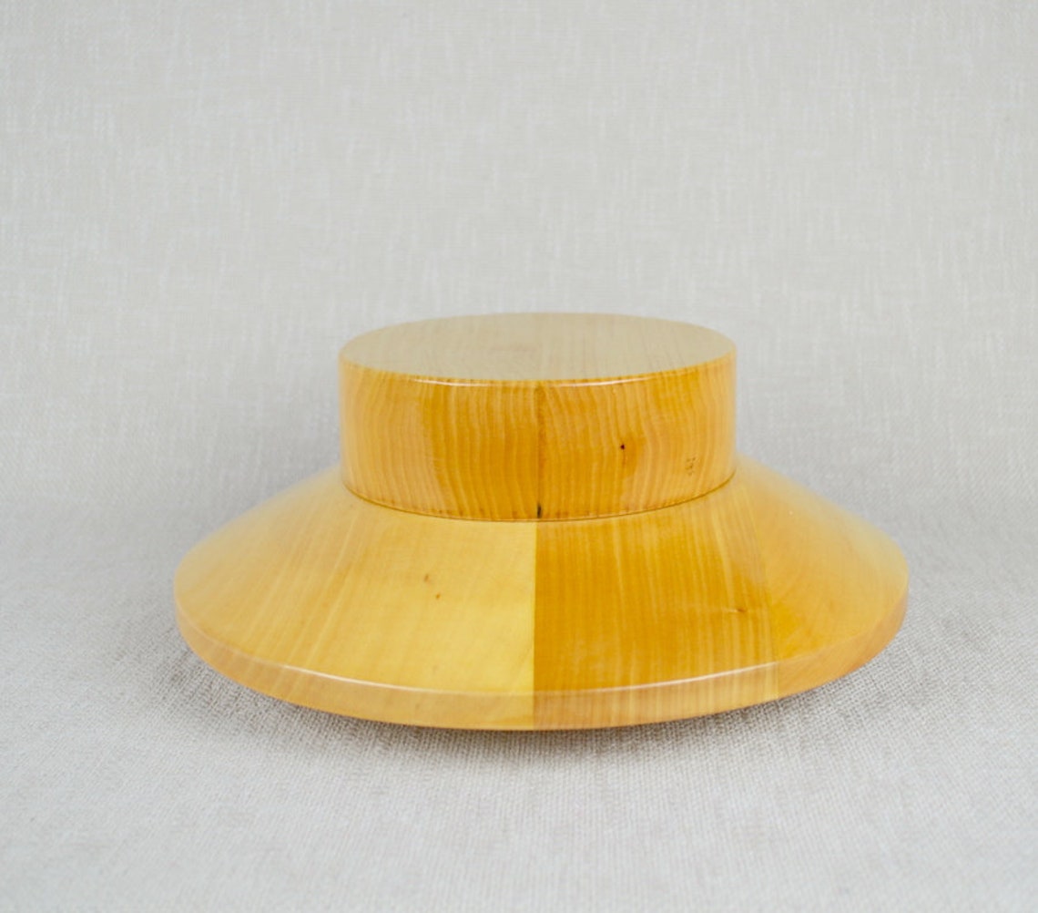 Wooden Crown Hat Block With Flat Tip- CB02 - Oval Crown Hat Block ...