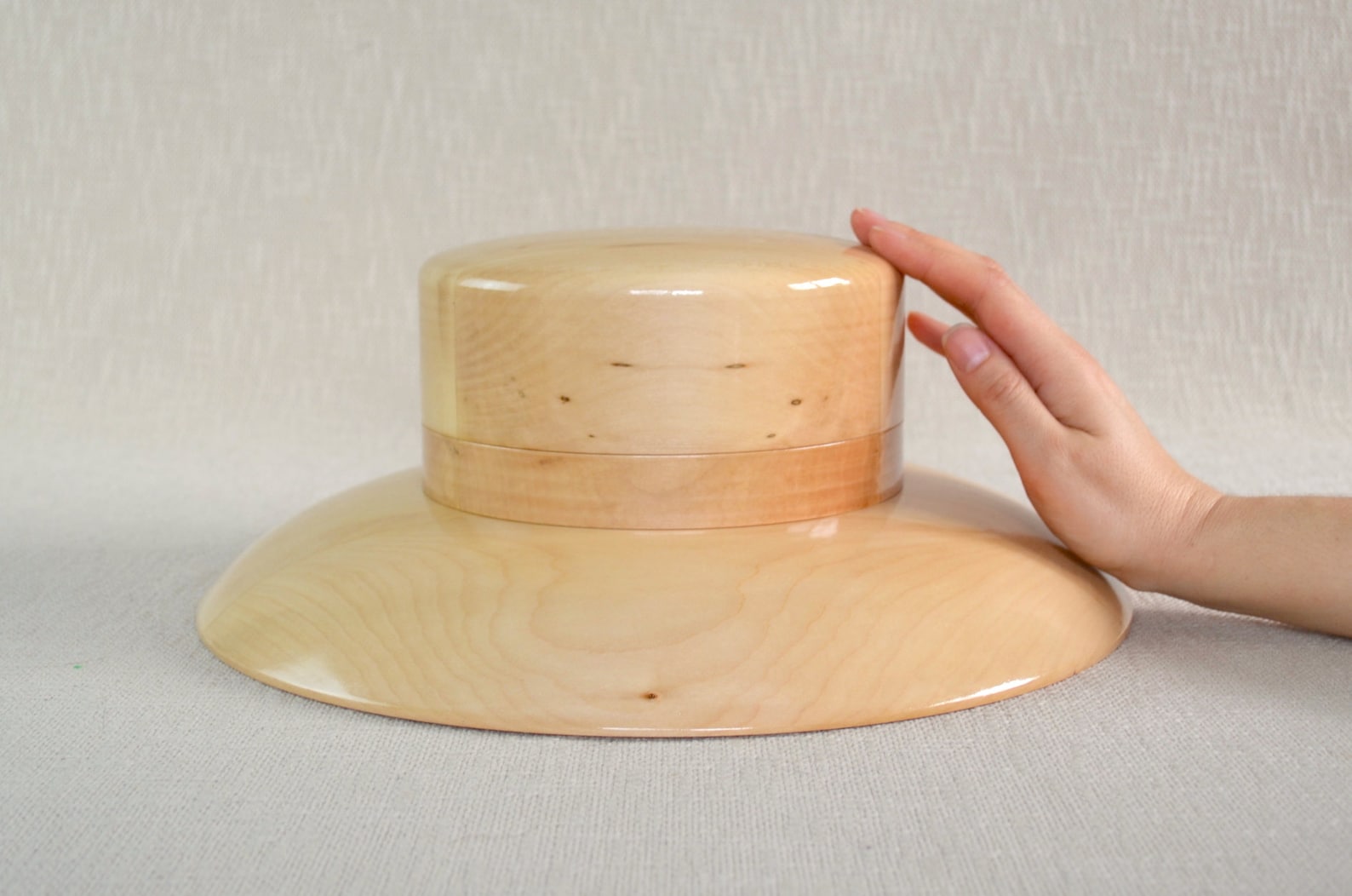 Wooden Hat Block Set With Wide Brim Block Hat Block Set 18F | Etsy