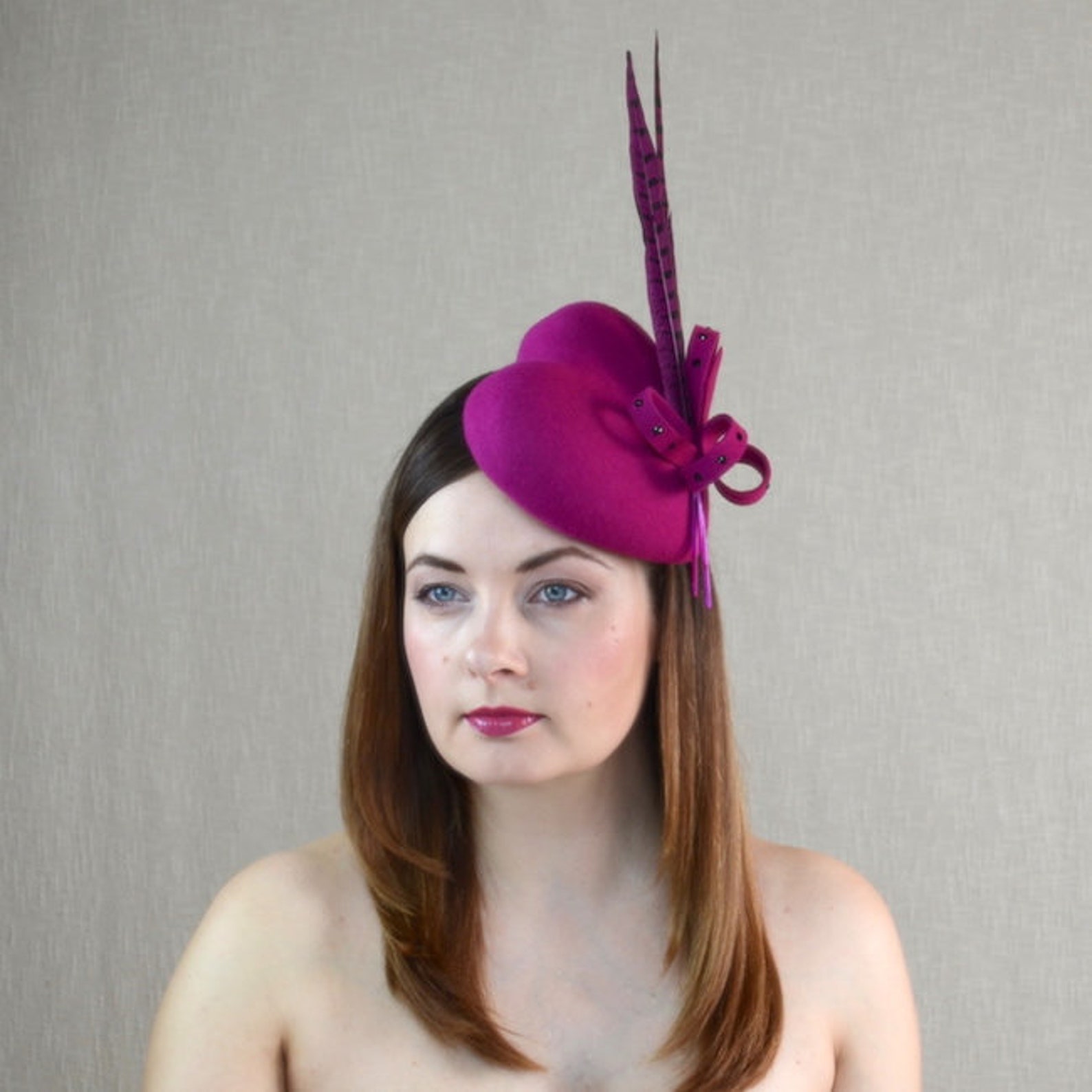 VALENTINA Wooden Heart Shaped Hat Block Pillbox Fascinator - Etsy