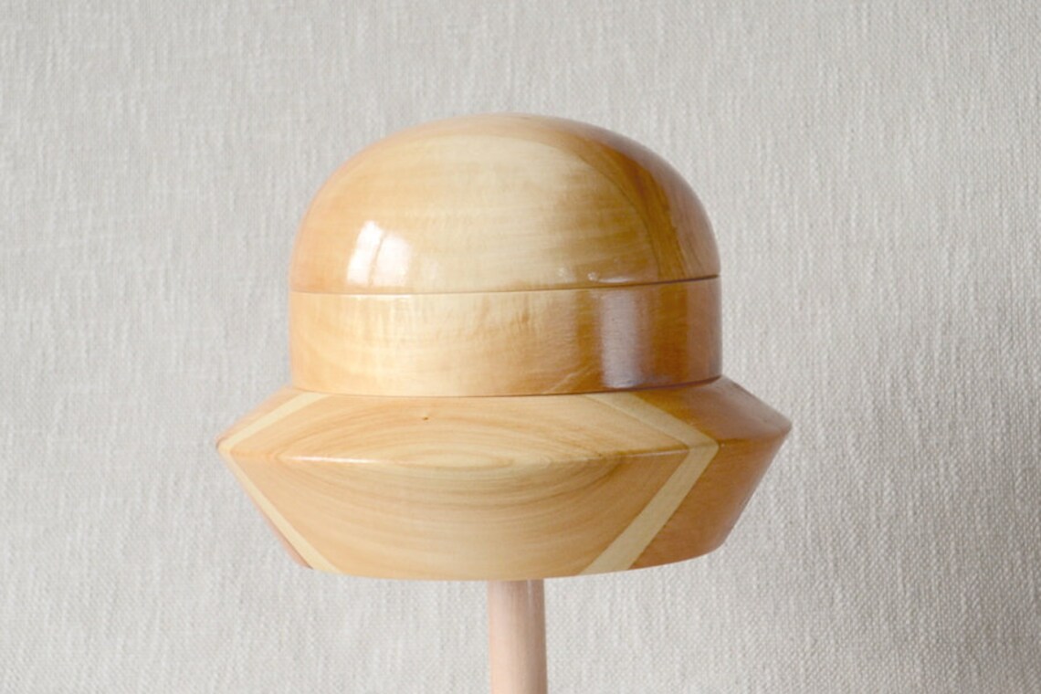 Wooden Cloche Hat Block Set With Hat Block Stand 4S - Etsy